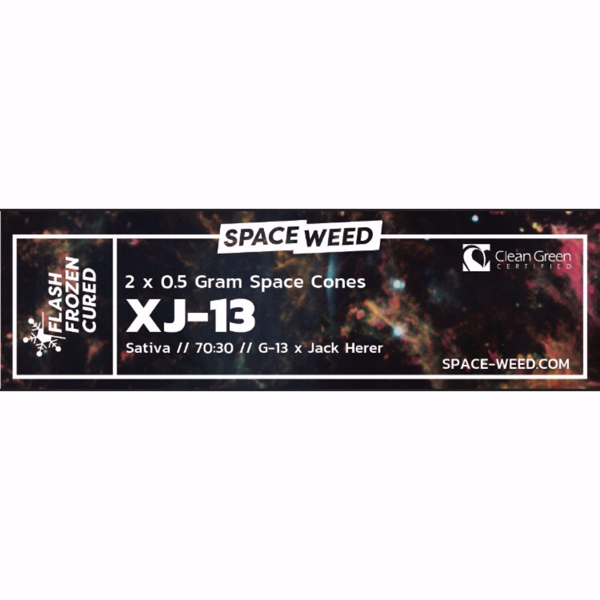 Space Weed by CannaGenesis: XJ 13 Space Cones | Flash Frozen Cured | Leafly