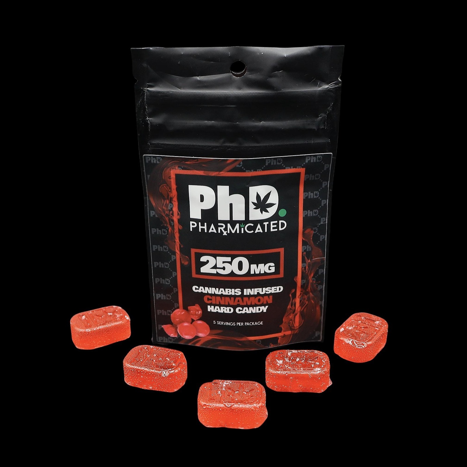 Pharmicated: PhD Hard Candy - Cinnamon - 250mg | Leafly
