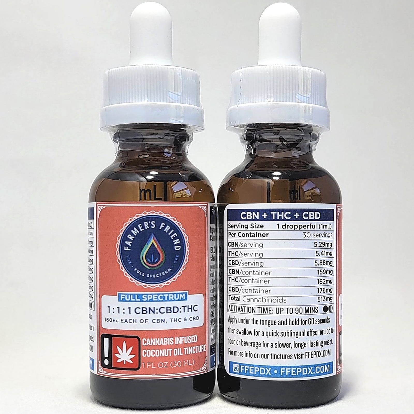 Farmer's Friend Extracts: 1oz - 1:1:1 CBN:THC:CBD - 900mg | Leafly