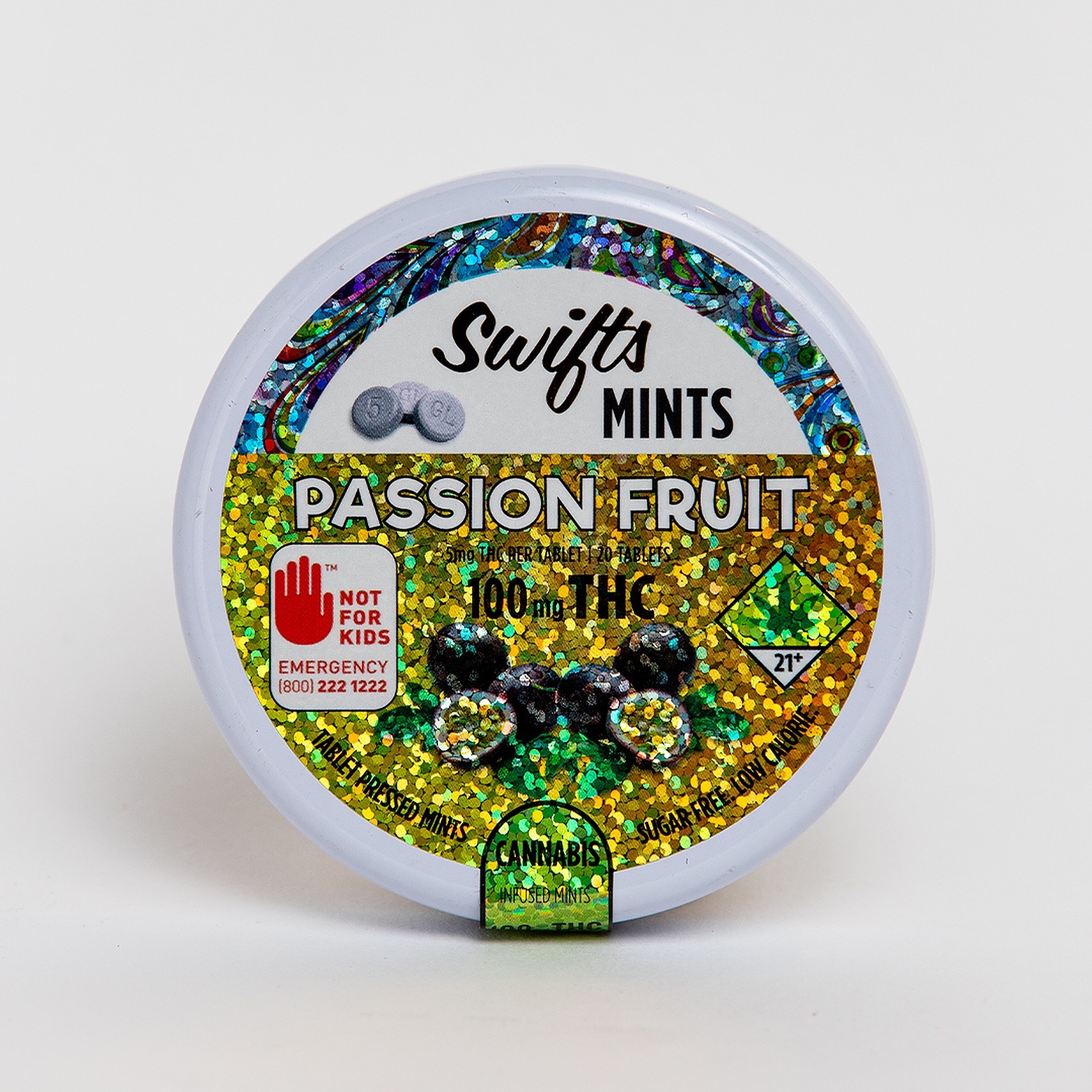 Swifts Edibles: Passion Fruit Mints (Hybrid) 100mg 20-pack | Leafly