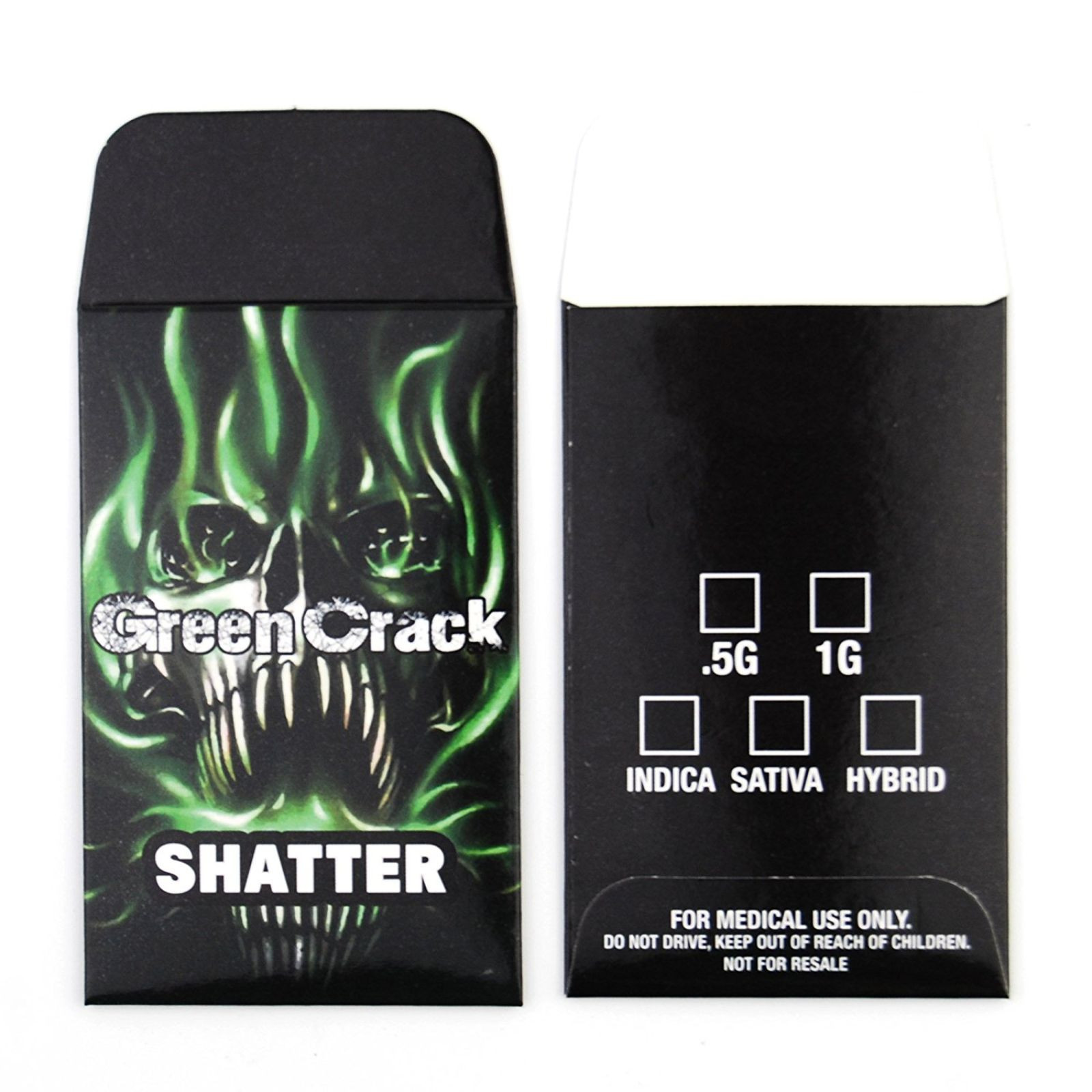 Shatter Labels: 25 Green Crack Shatter Labels Premium Concentrate ...