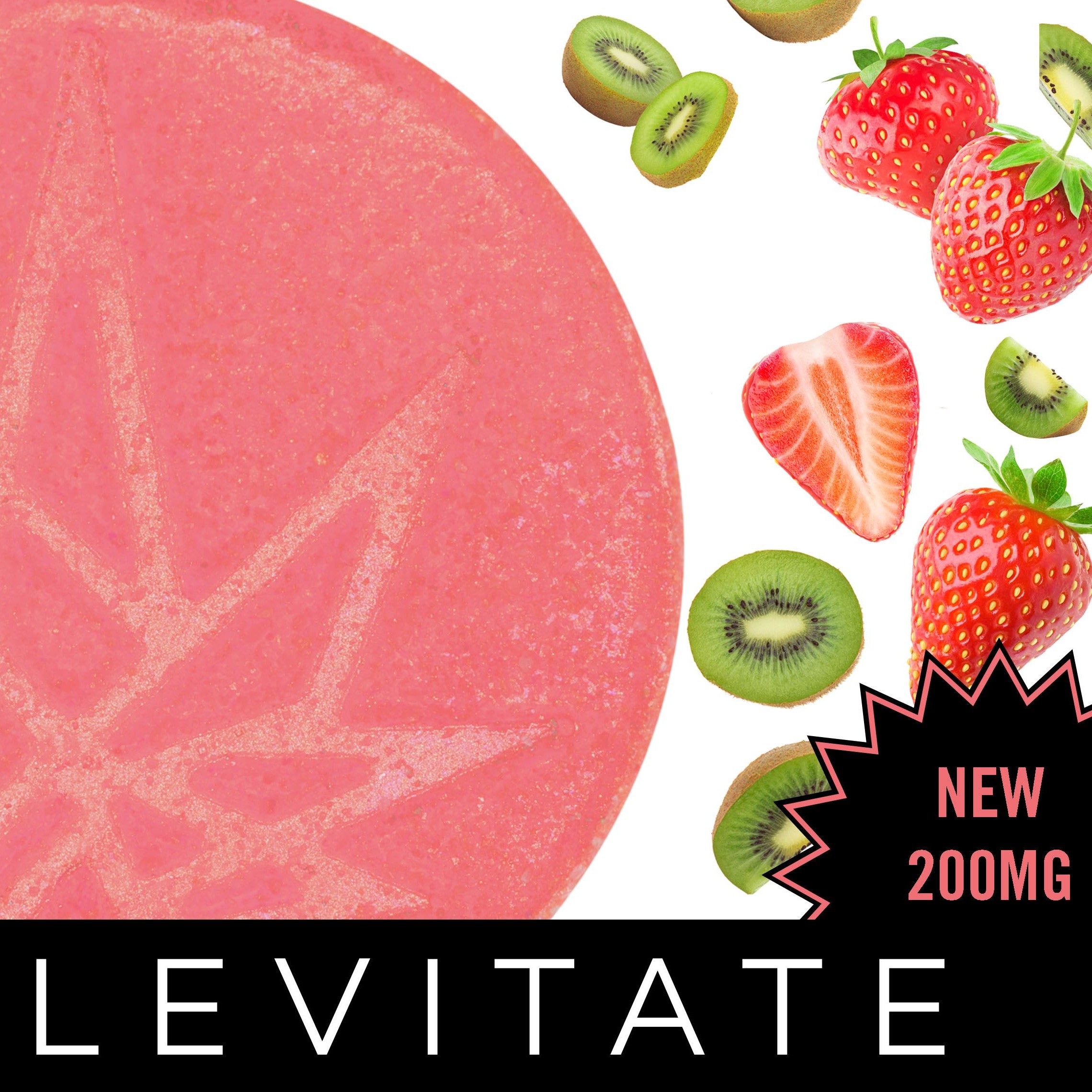 Levitate Confections: Strawberry-Kiwi Gummy 1:1 CBD:THC (multi-pack ...