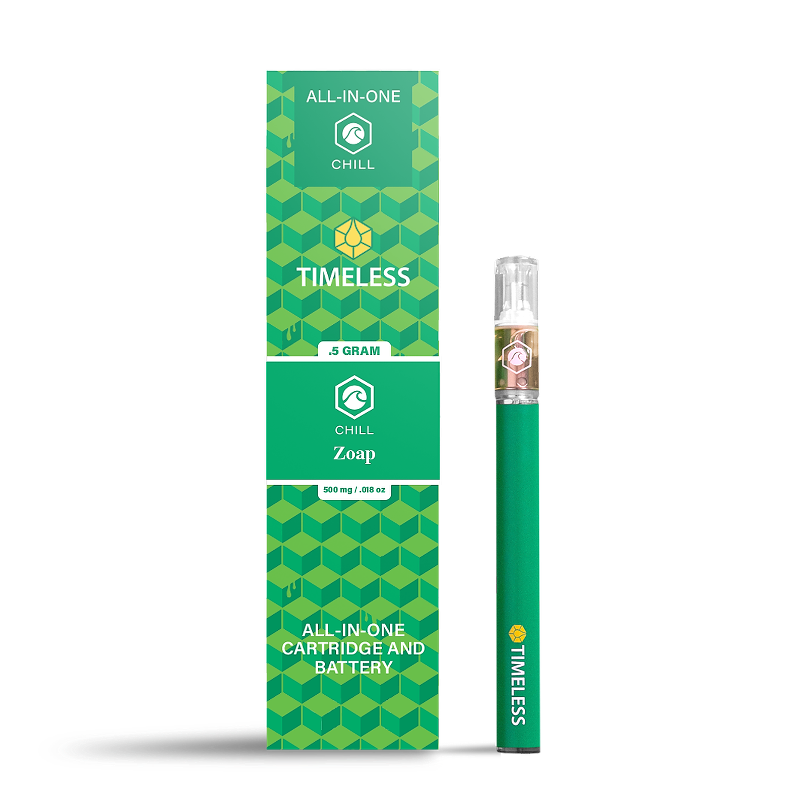 Timeless Vapes: Timeless Zoap All-in-One 500mg (Chill) | Leafly