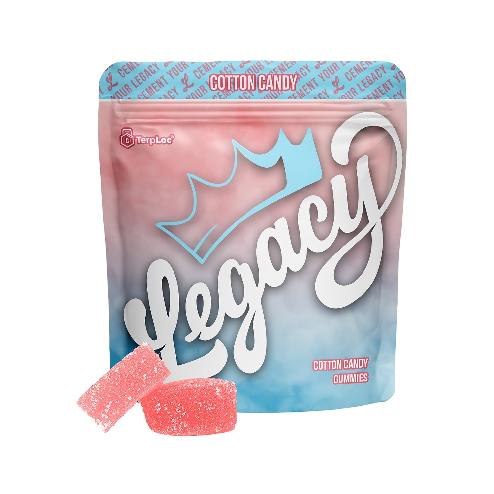 Legacy Cannabis: Cotton Candy Gummies 100mg 10-Pack | Leafly