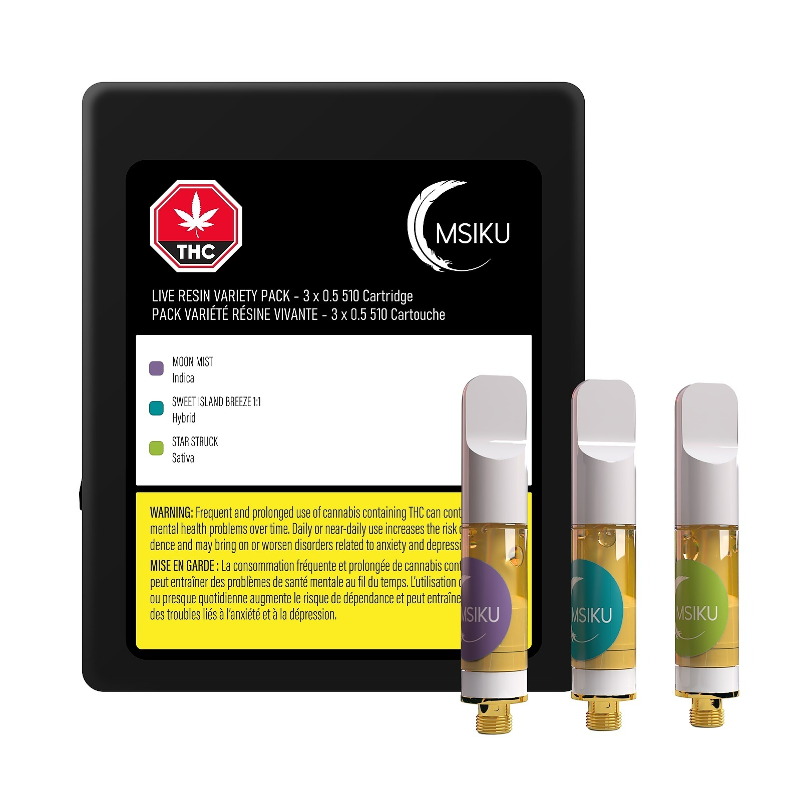 MSIKU: Live Resin Variety Pack | Leafly