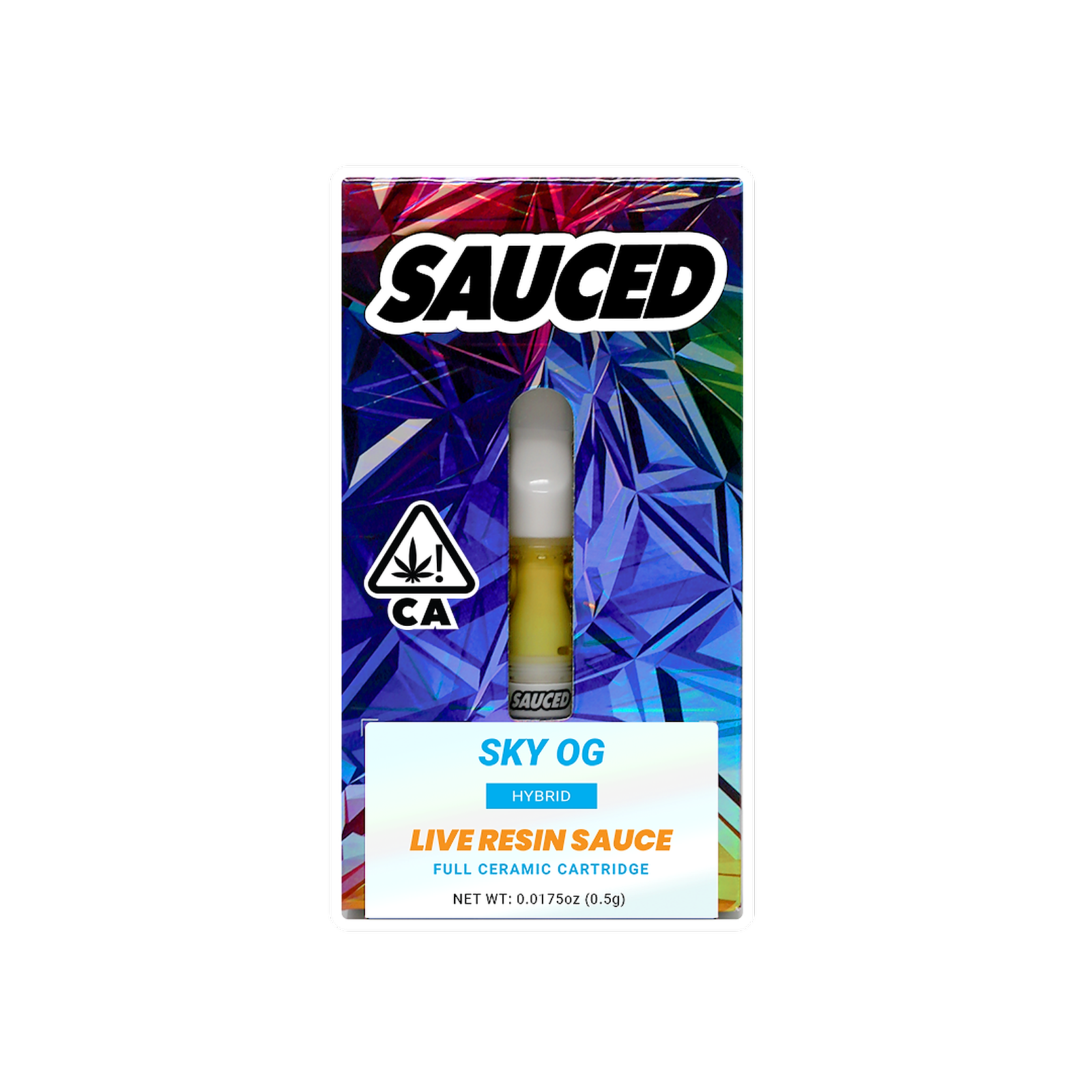 SAUCED: SAUCED Sky OG Live Resin Cartridge 0.5g | Leafly