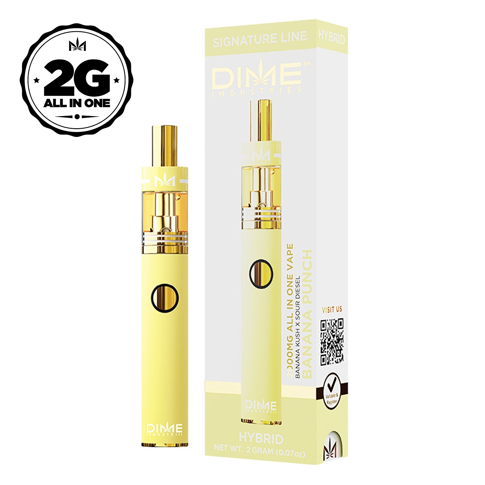 Dime Industries: Banana Punch 2G All in One Device | Leafly