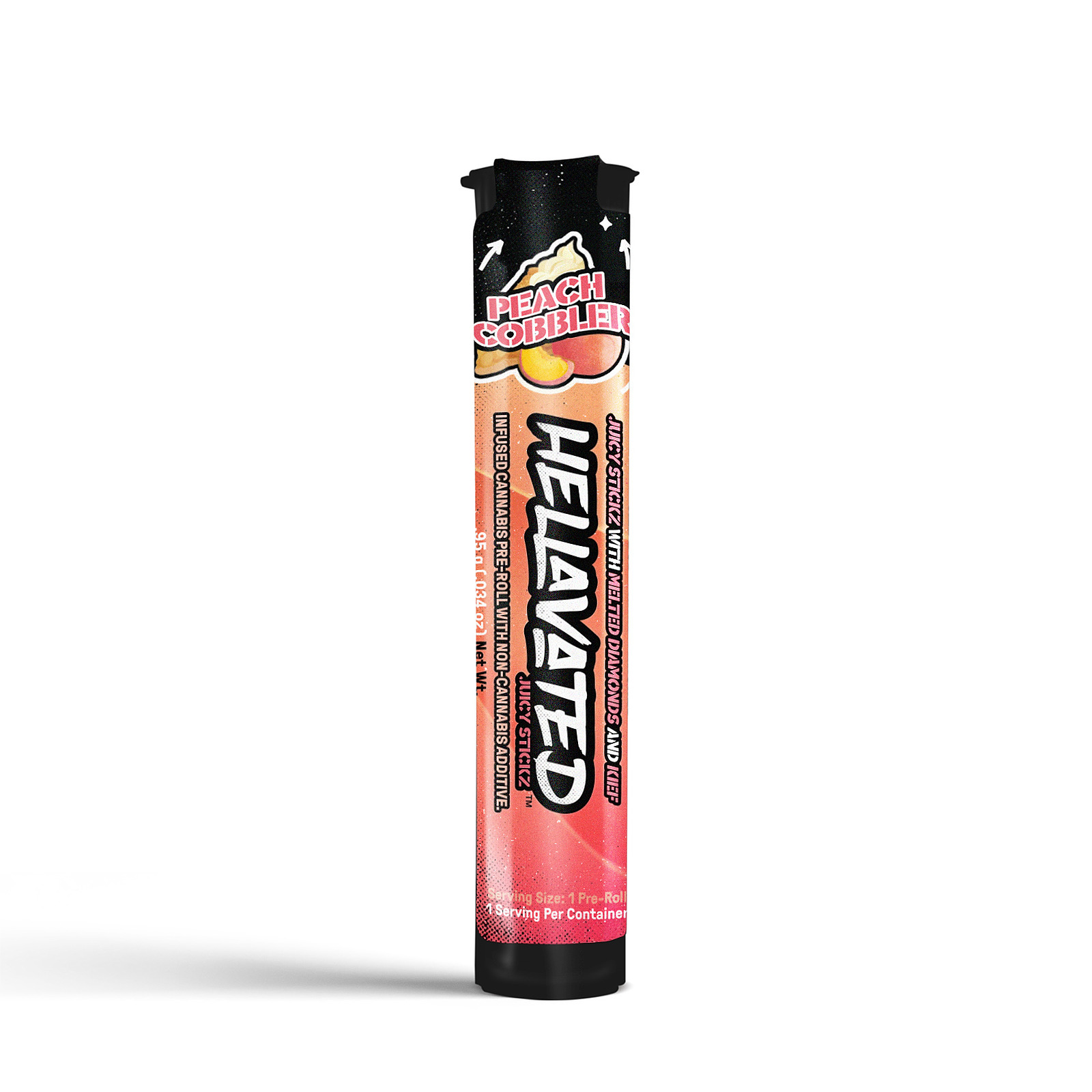 Hellavated: Peach Cobbler Juicy Stickz .75g | Leafly
