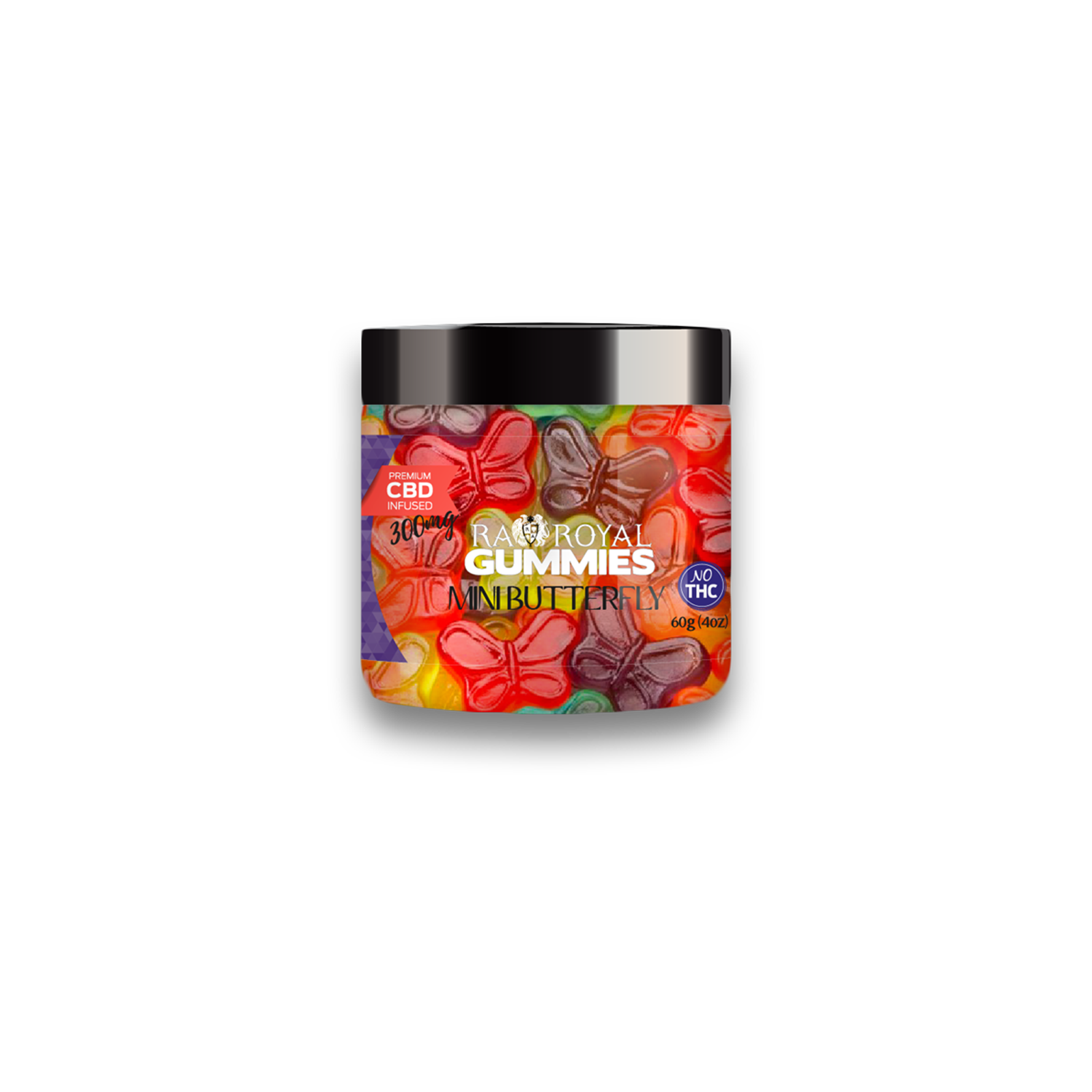 RA Royal: R.A. Royal Gummies: CBD Butterflies (300 MG) | Leafly
