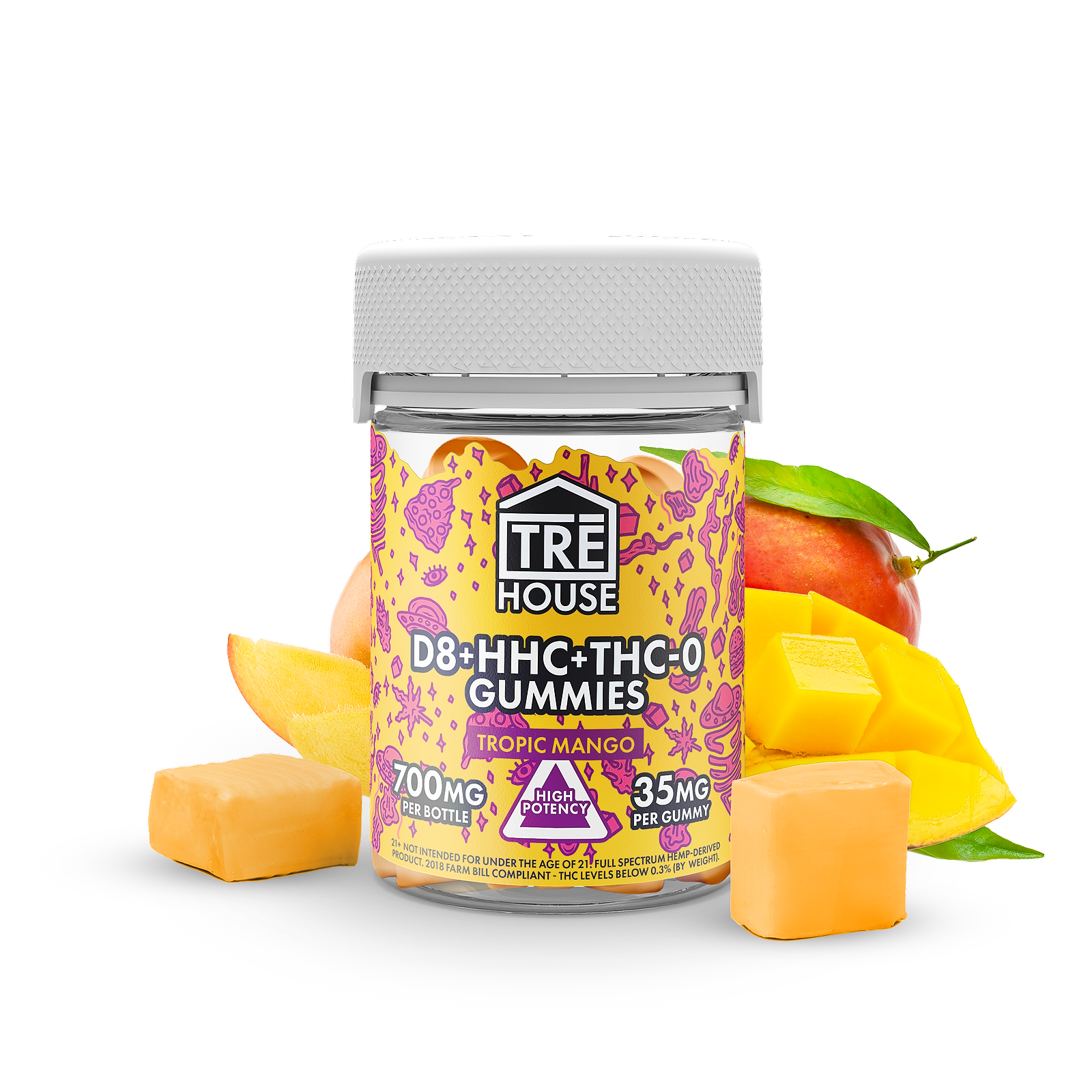 TRĒ House: Delta 8 Gummies with HHC & THC-O – 2:1 | Leafly