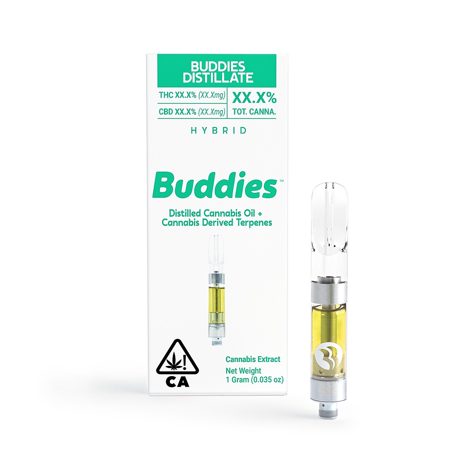 Buddies Brand: Larry Bird Kush Distillate Cartridge 1g | Leafly