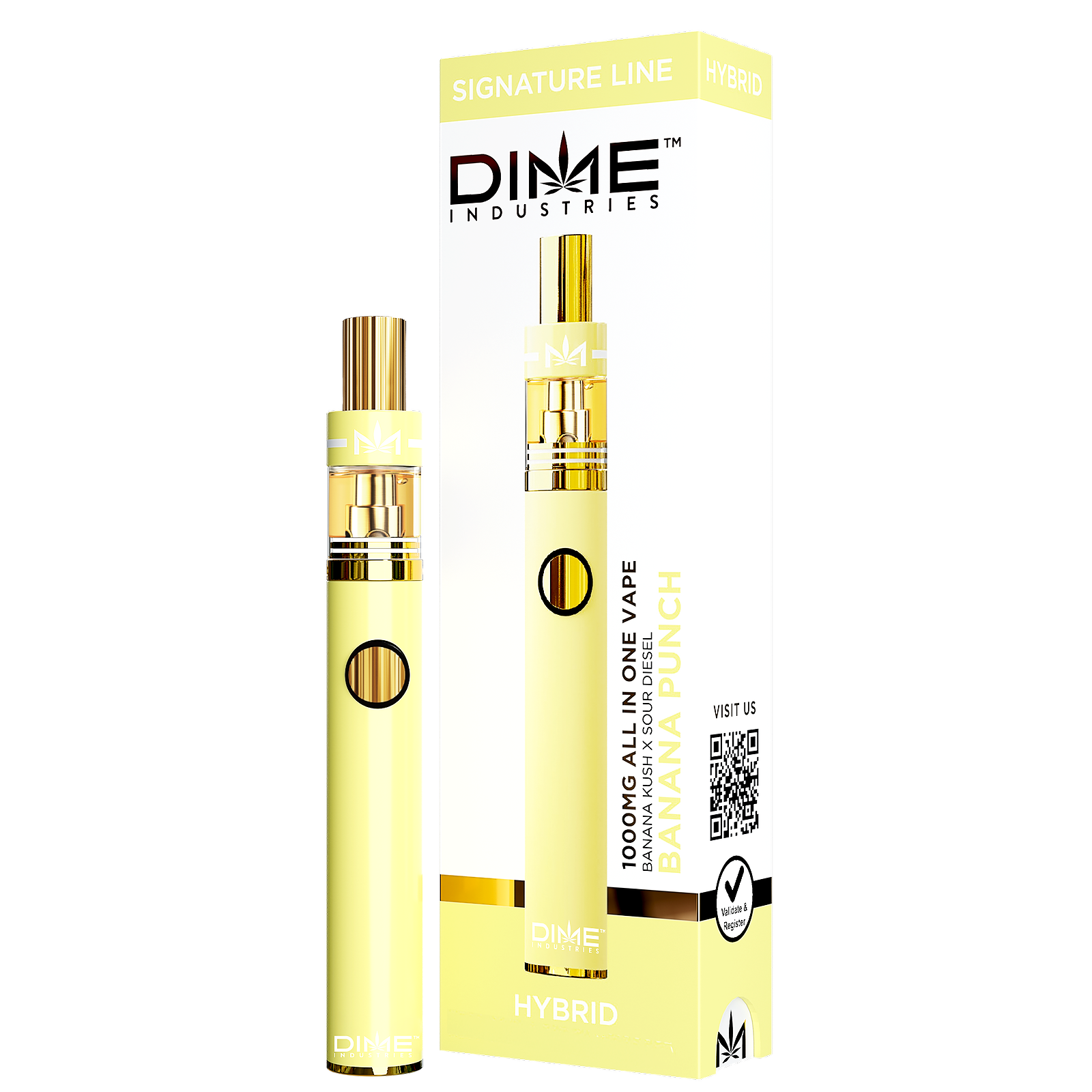 Dime Industries: Banana Punch 1000mg All in One Device | Leafly