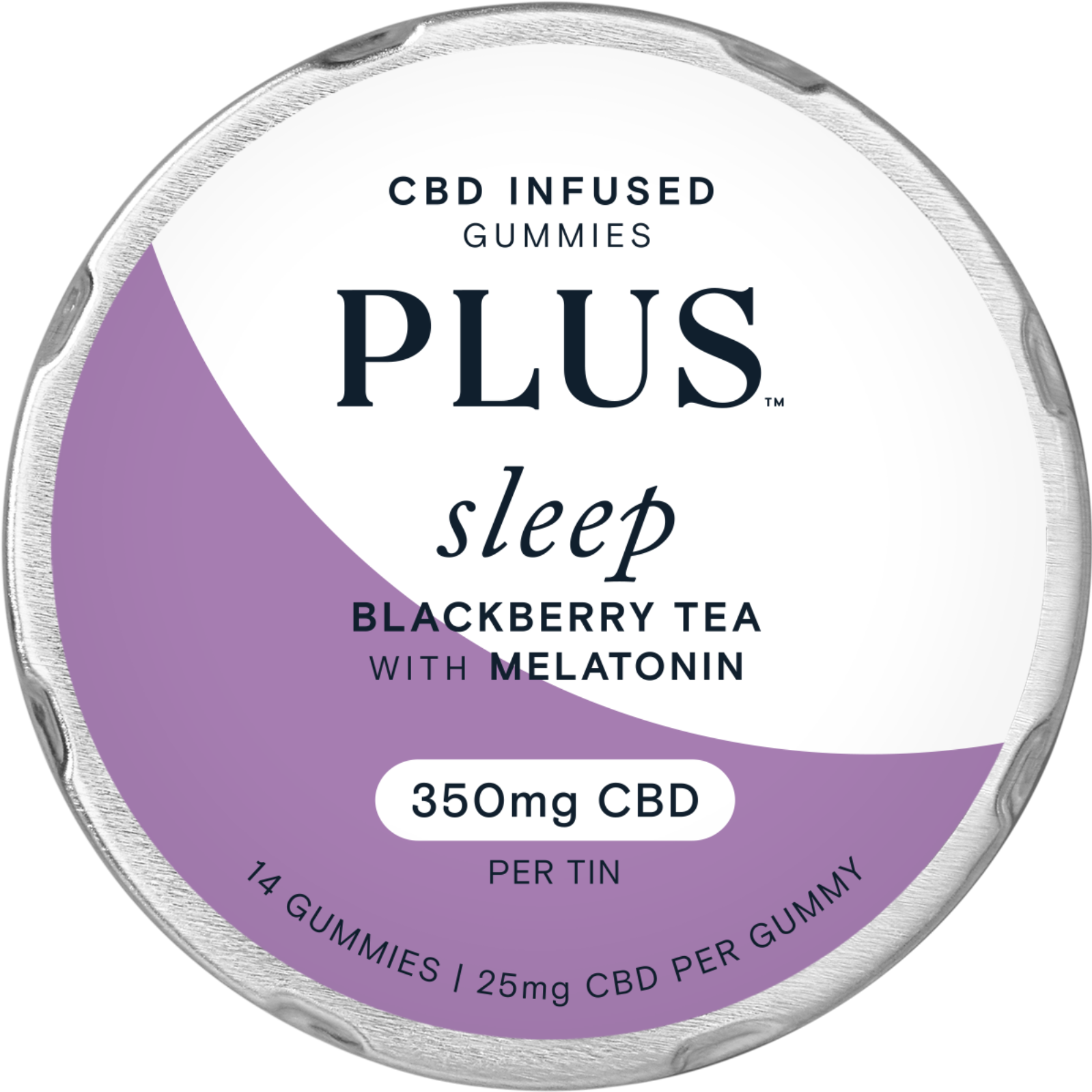 PLUS Products: PLUS CBD Sleep Blackberry Tea Gummies 350mg CBD | Leafly