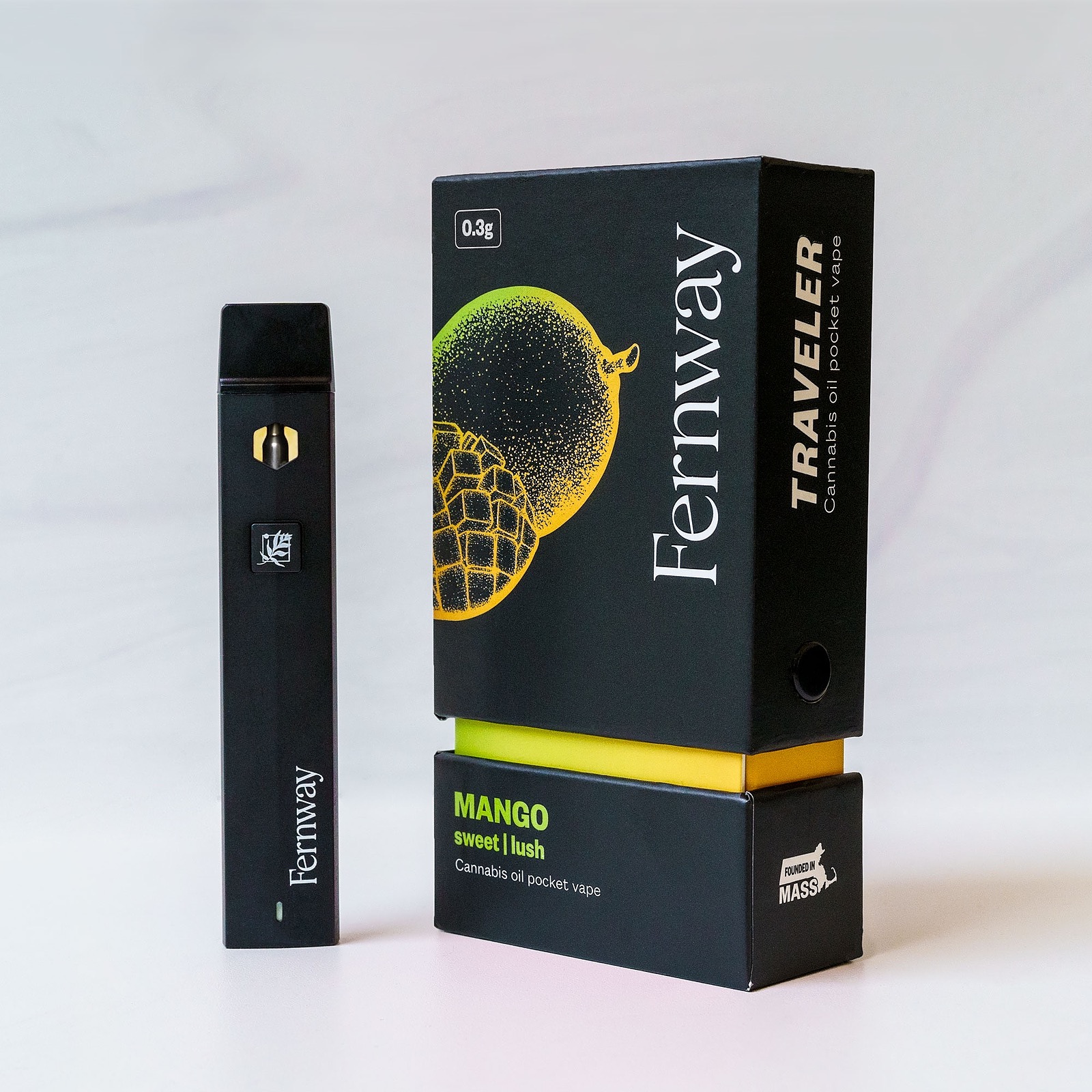 Fernway: Fernway – Mango 0.3g Traveler Recyclable Vape (H) | Leafly