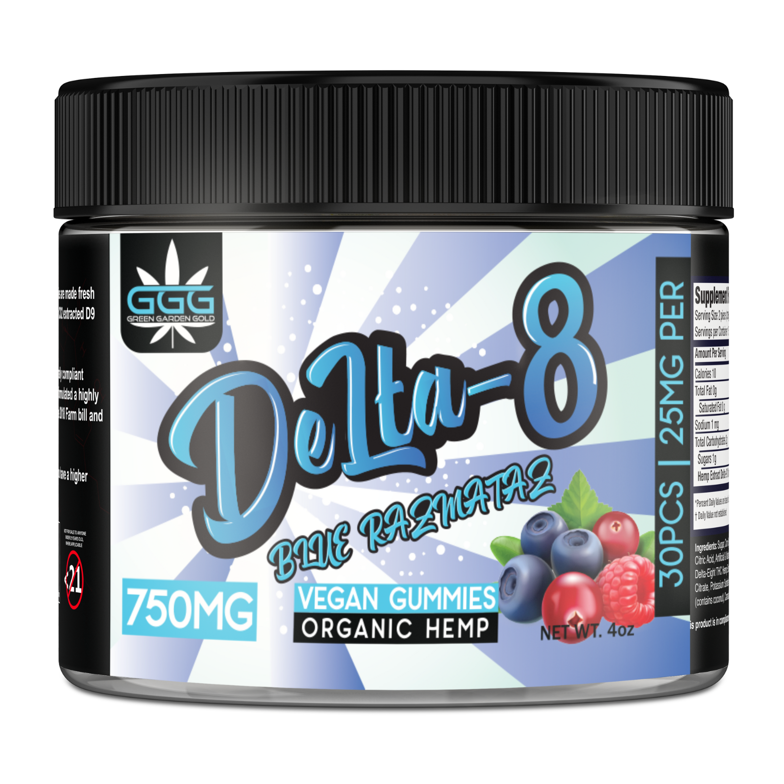 Green Garden Gold: Delta-8 THC Gummies Blue Razmataz - GET 40% OFF ...