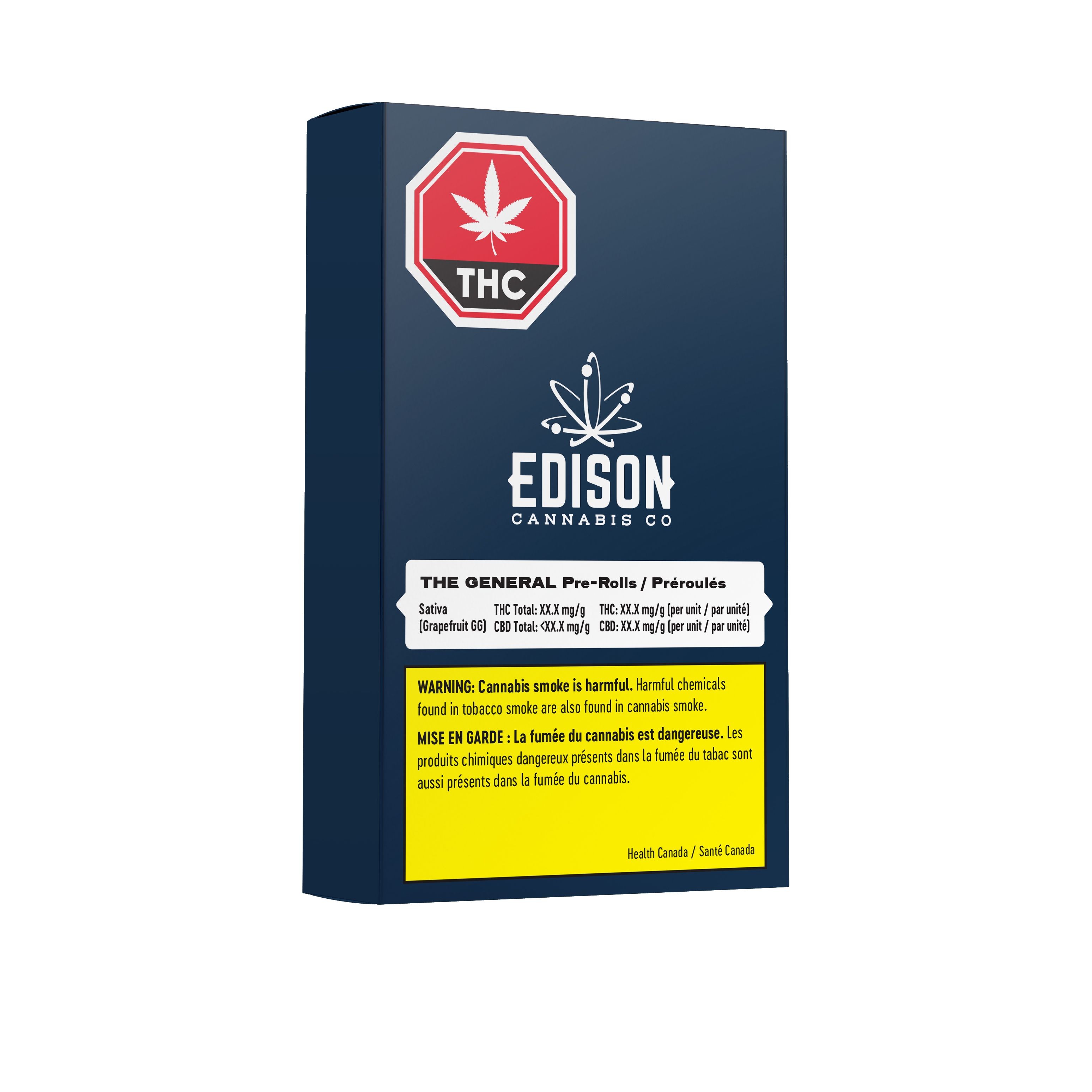 Edison Cannabis Co.: The General Pre-Rolls 1.5g 3-pack | Leafly