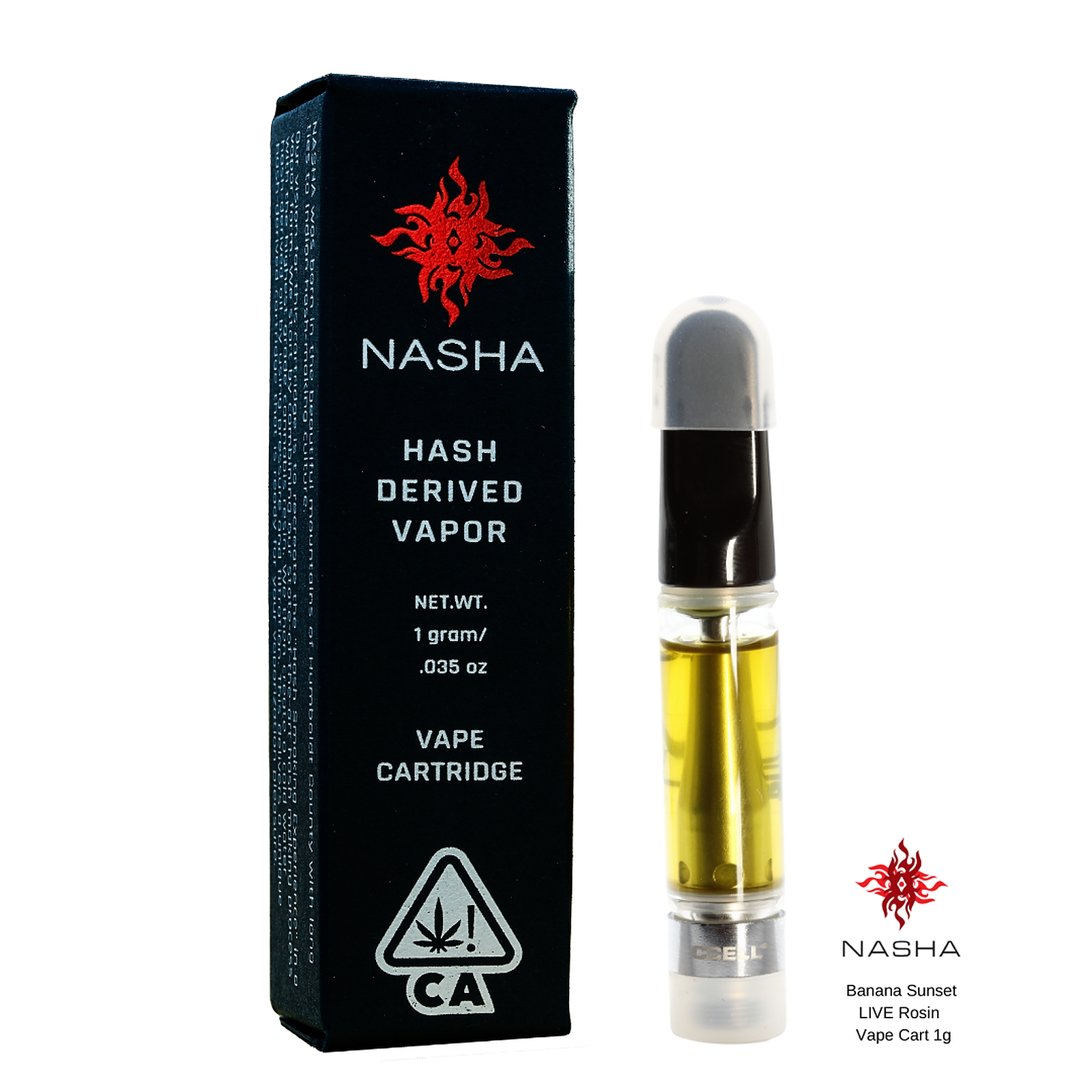 NASHA: Banana Sunset Live Rosin Vape Cart 1 gram | Leafly