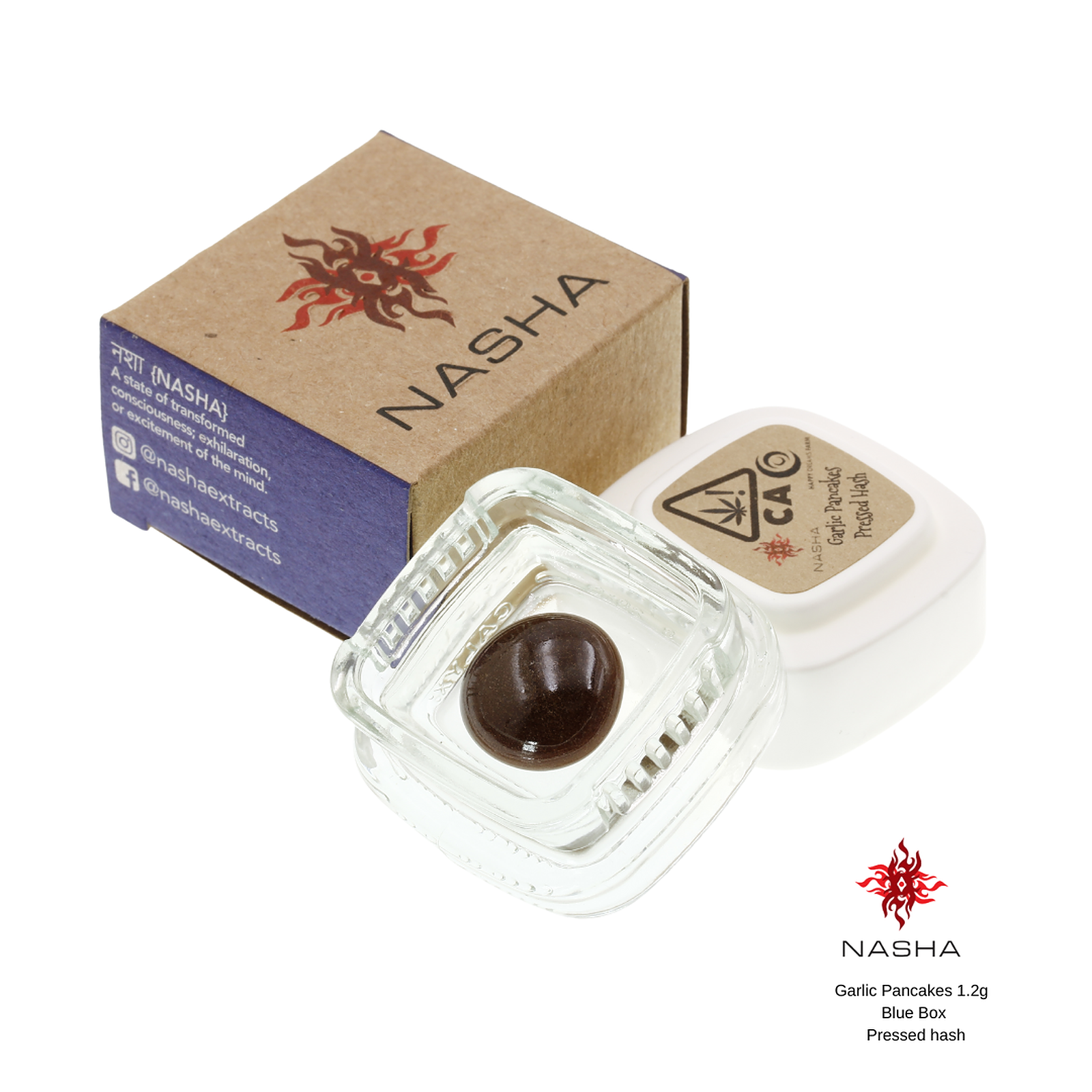 NASHA: Garlic Pancakes 1.2g Blue Pressed Hash | Leafly