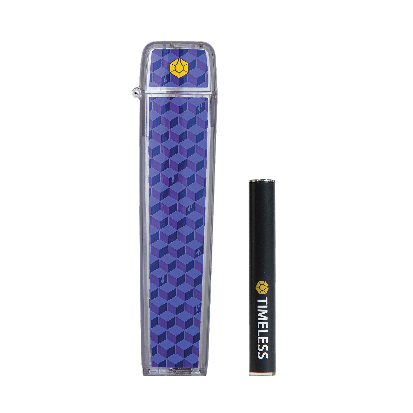 Timeless Vapes: Timeless Purple Flip Case & Battery Combo 500mg | Leafly