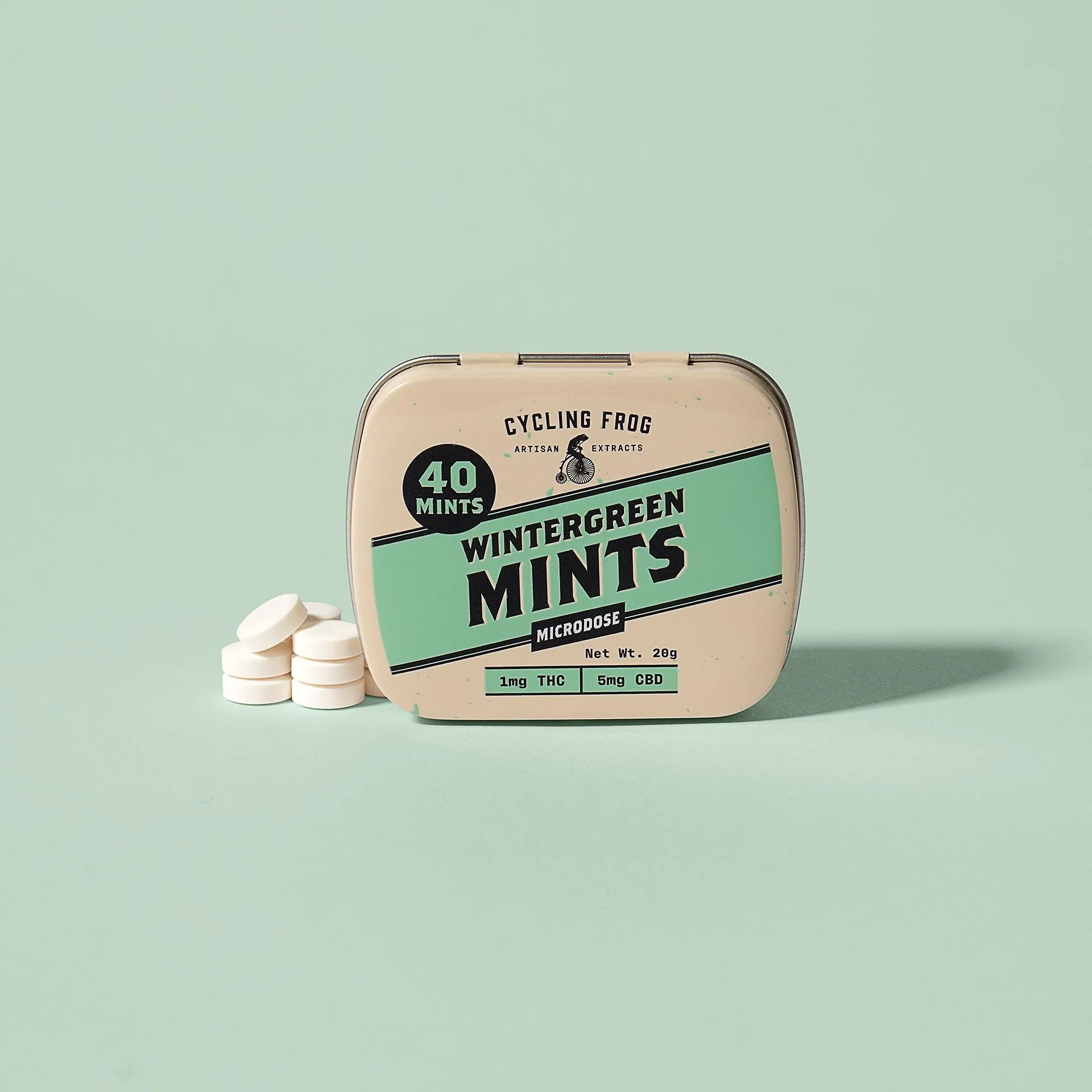 Simply Crafted: 5:1 CBD+THC Wintergreen Mints | 40 Count | Leafly