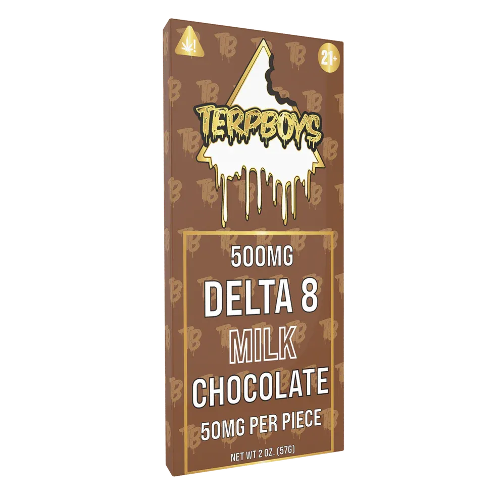 Terp Boys: Delta-8 Milk Chocolate Bars (10ct) 500mg | Leafly Terp Boys: Delta-8 Milk Chocolate Bars (10ct) 500mg | Leafly