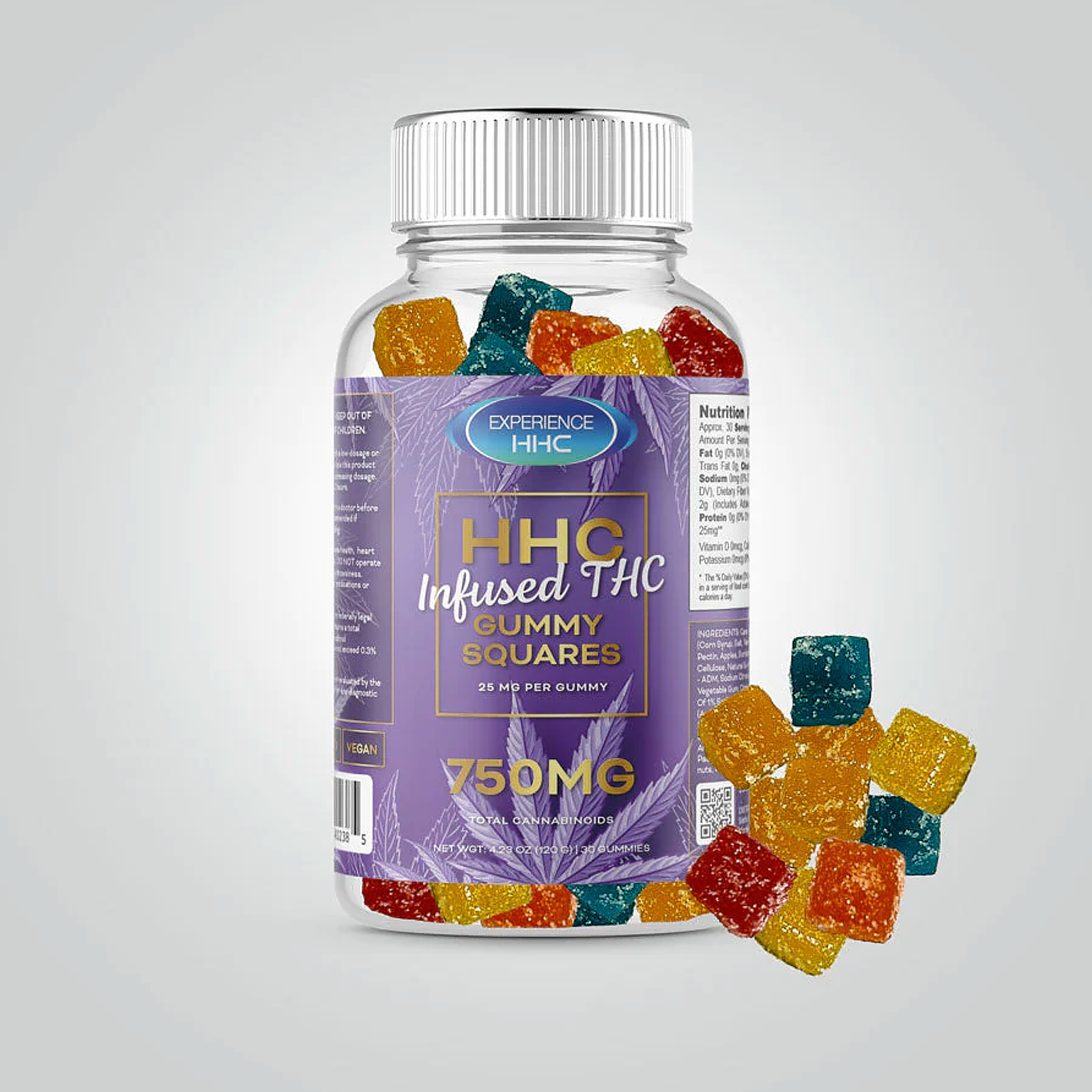 Experience CBD: HHC Vegan Gummies 30ct 750mg | Leafly