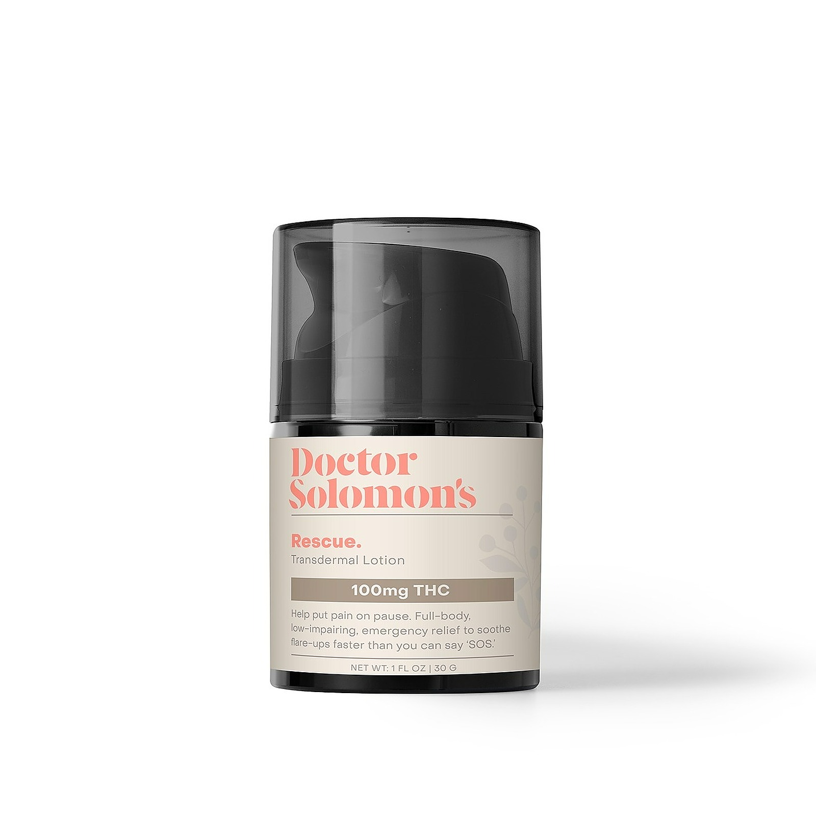 Doctor Solomon's: Doctor Solomon's Rescue THC Rich Transdermal Lotion ...