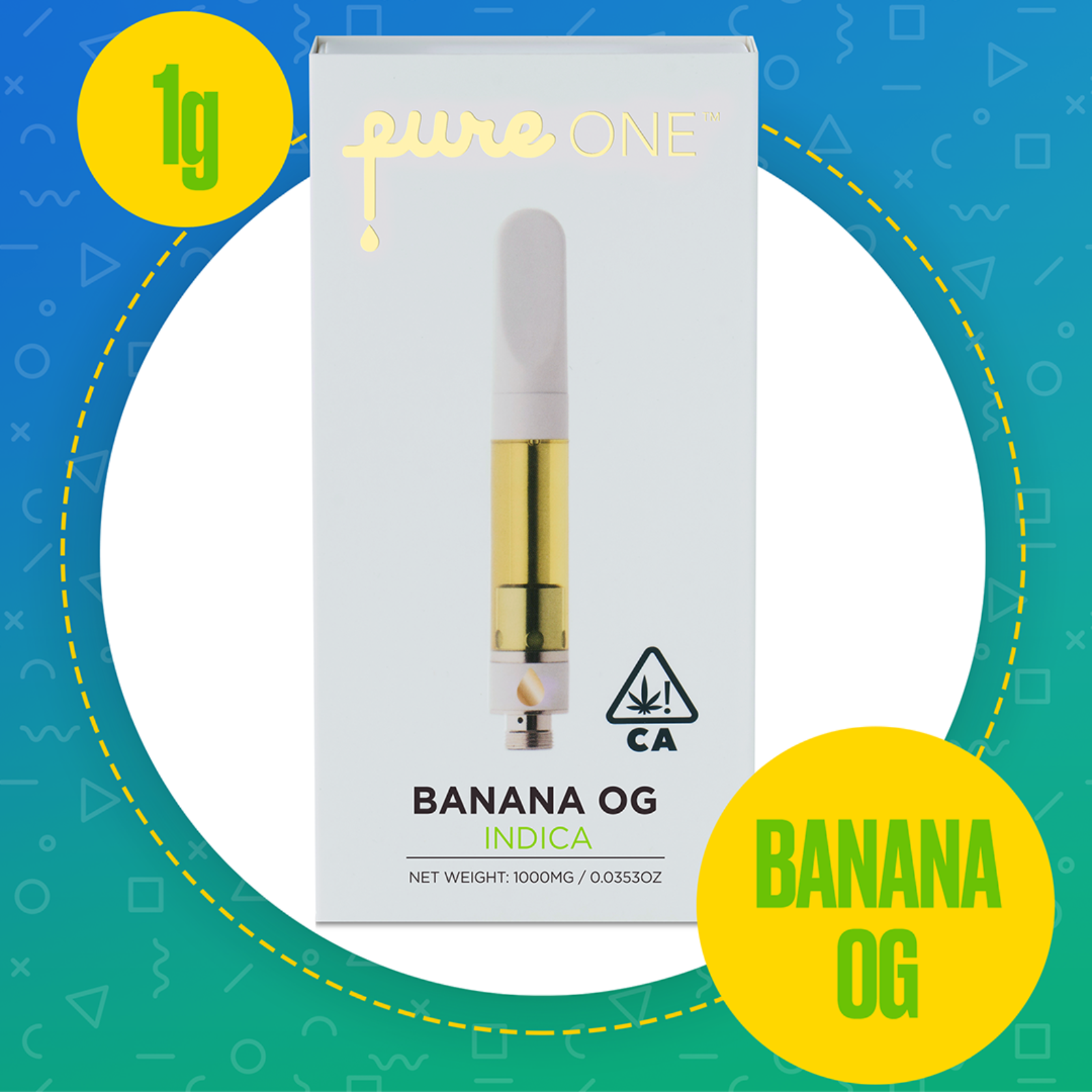 Pure Vape: Pure One - Banana OG [1000mg] | Leafly