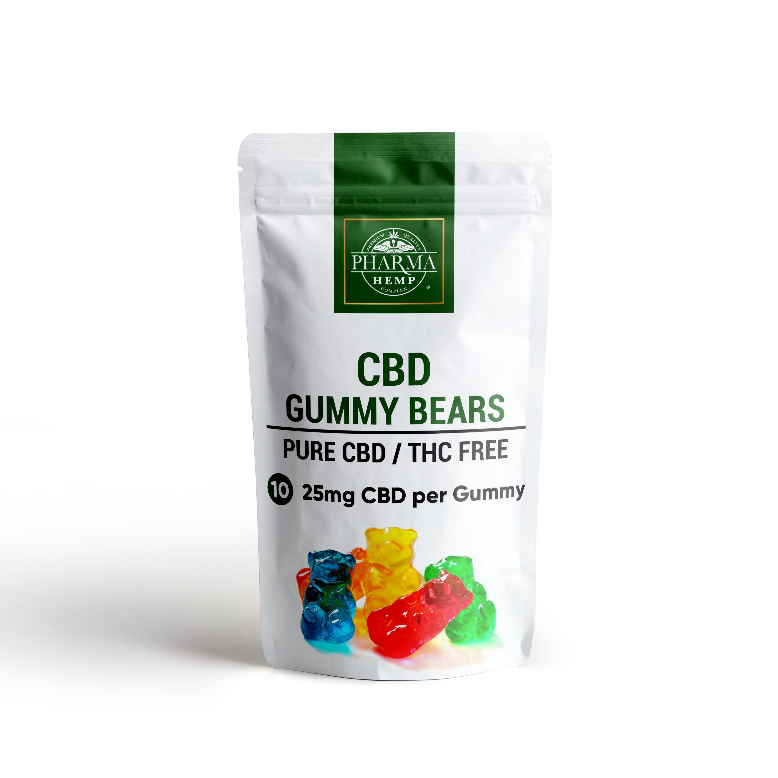 Pharma Hemp Complex: CBD Gummy Bears 25mg CBD Each 10ct | Leafly