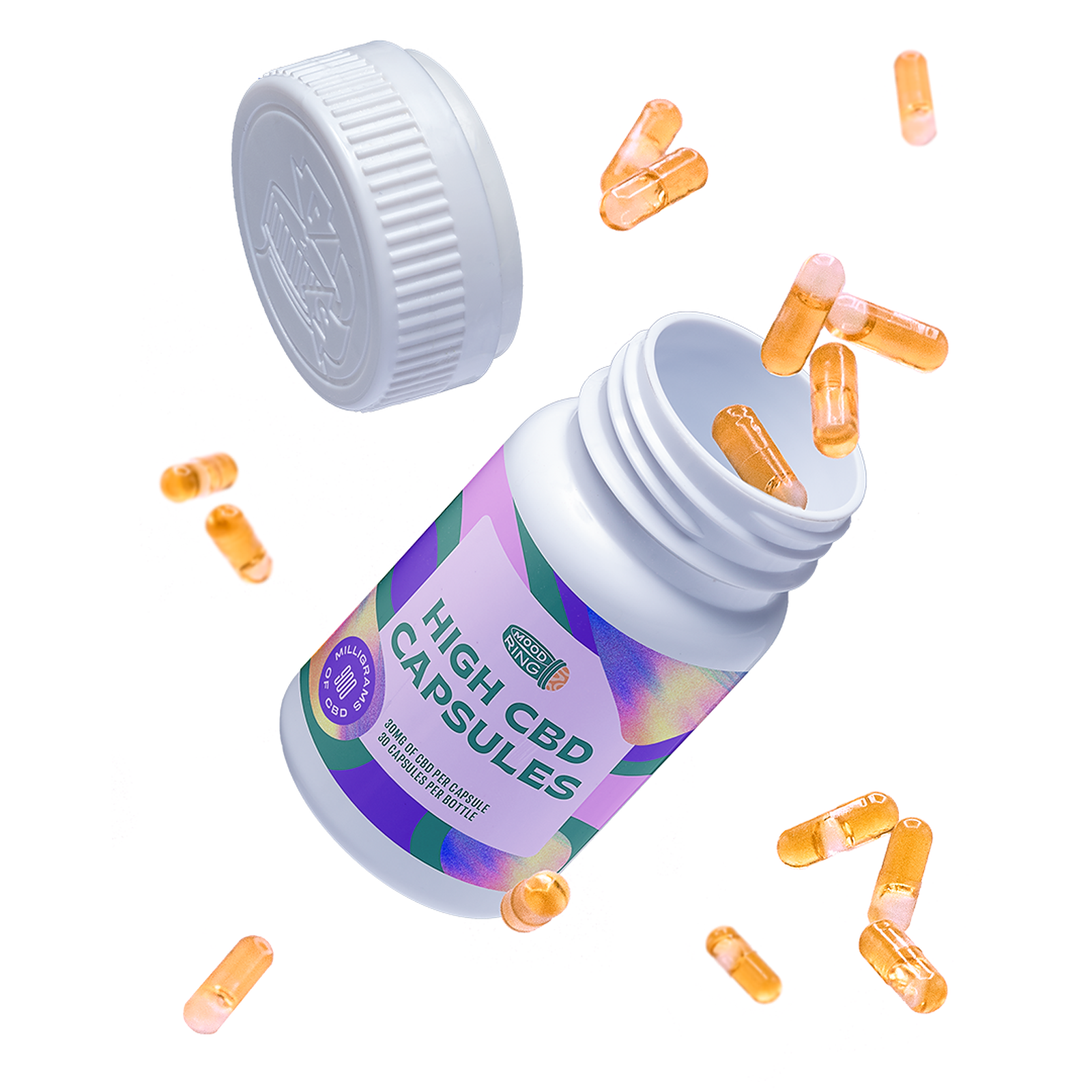 Mood Ring: High CBD Capsules 900mg 30-pack | Leafly