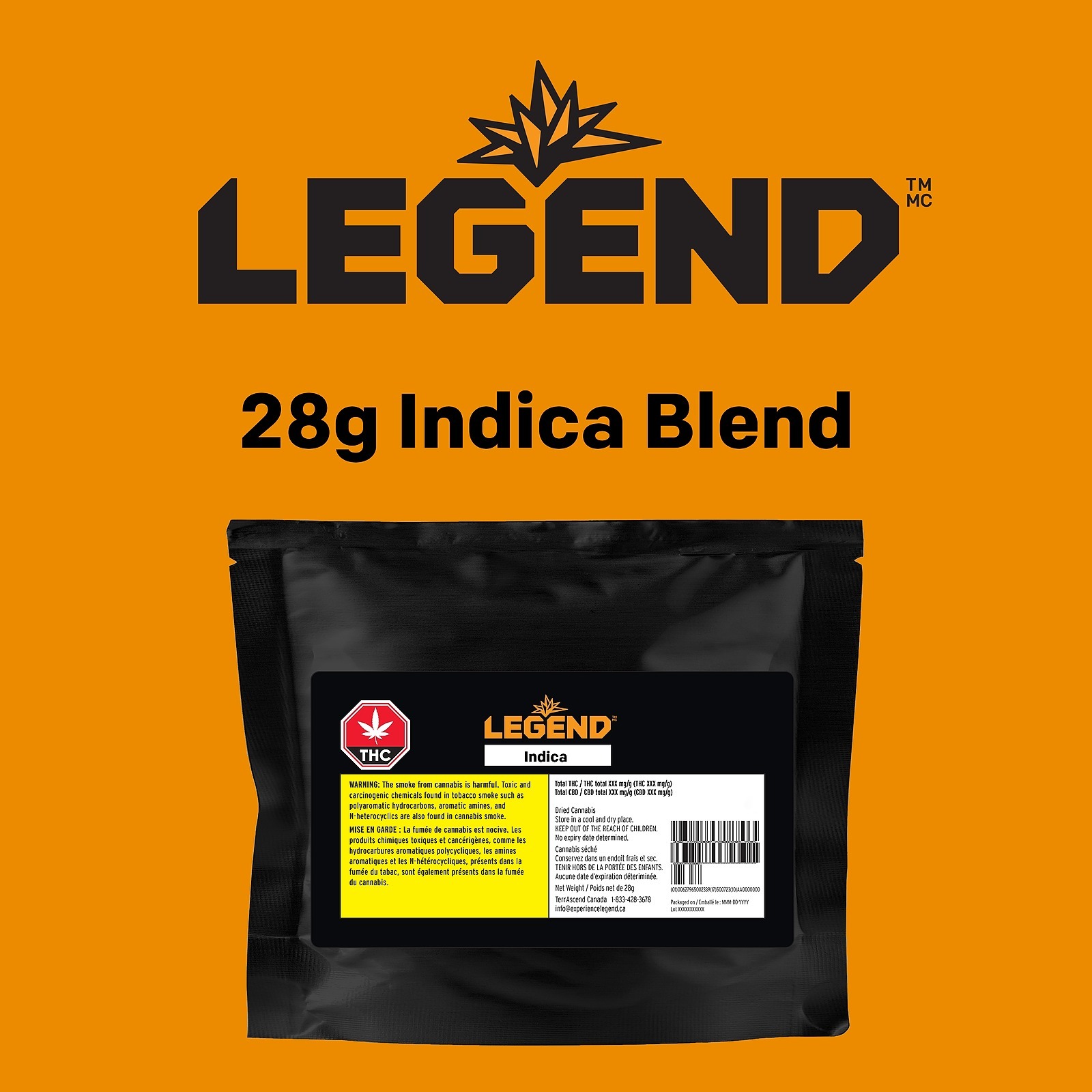 Legend: Legend 28g Indica Flower Blend | Leafly