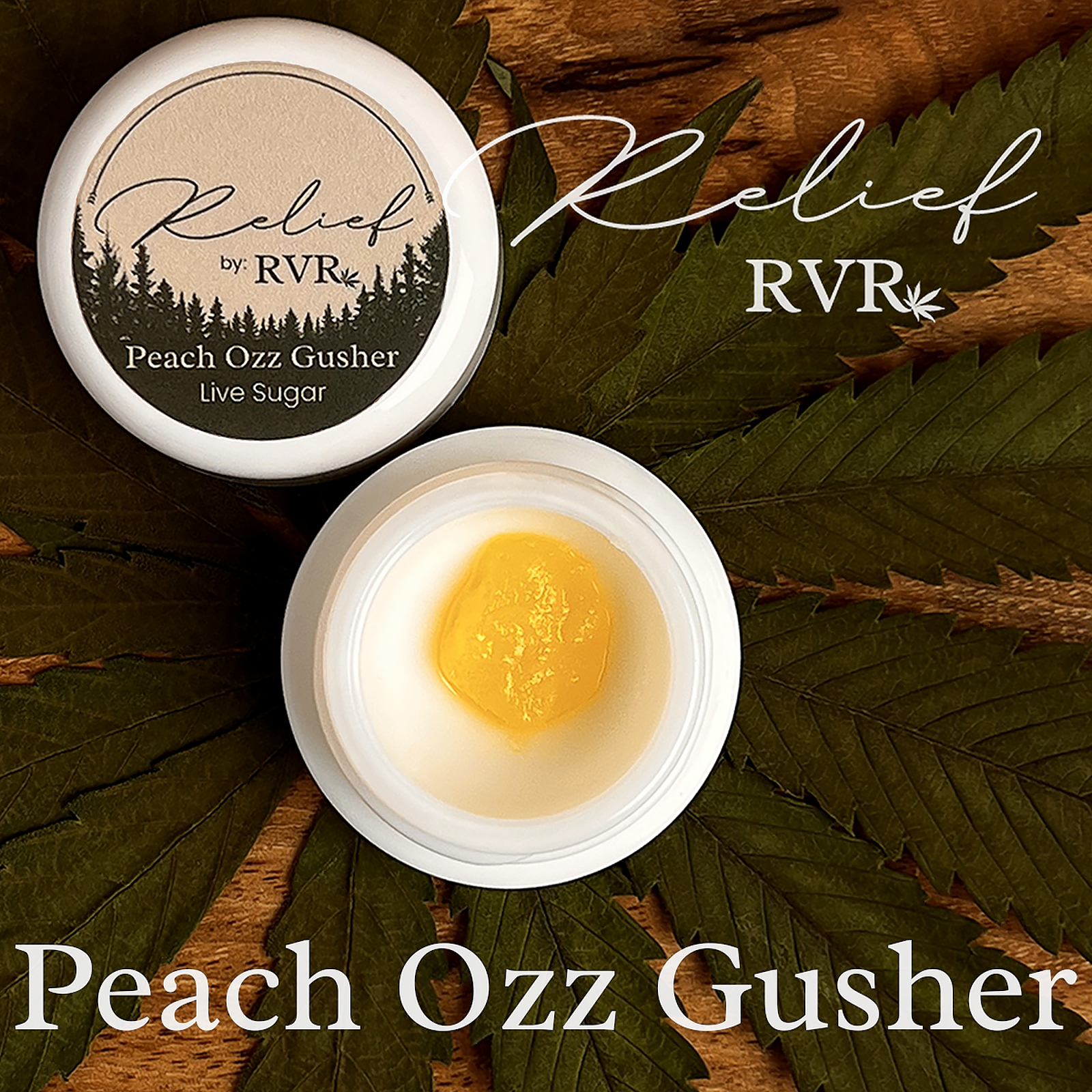 River Valley Relief: Peach Ozz Gusher Live Sugar | Leafly