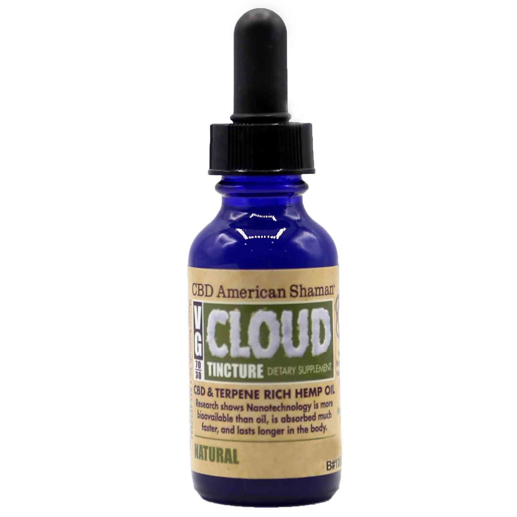 CBD American Shaman: Unflavored Cloud Tincture 300mg | Leafly