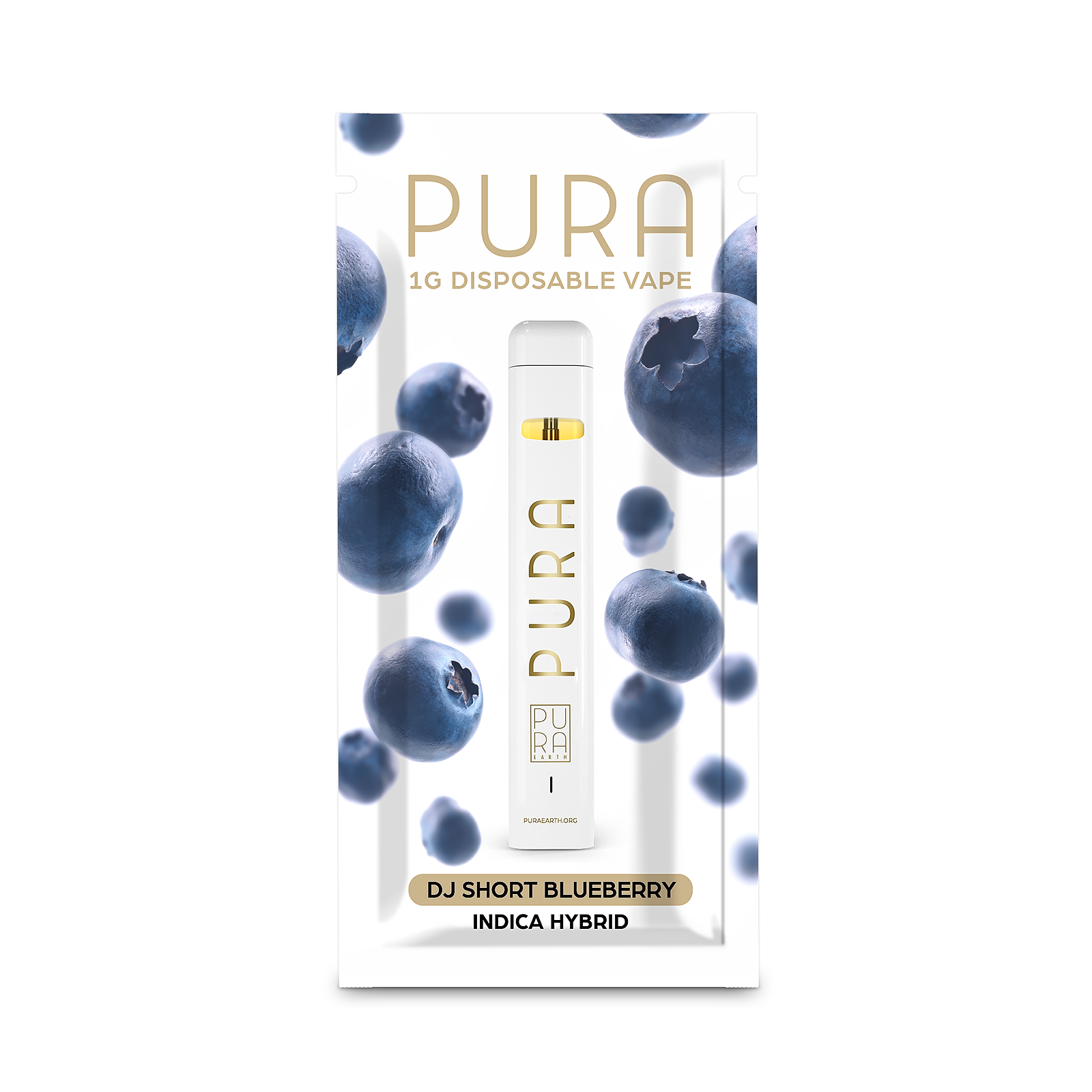 PURA Concentrates: 1g THC Disposable | DJ Short Blueberry | Leafly